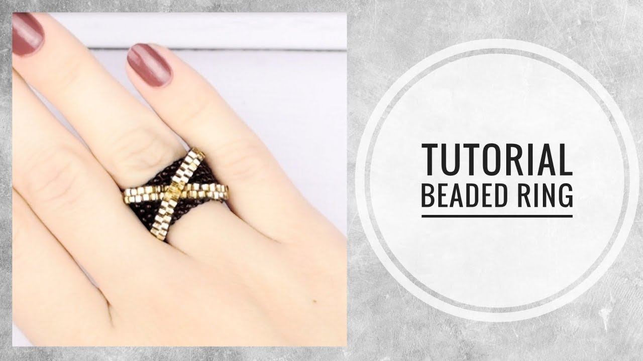 #МК - Кольцо из бисера | #Tutorial - Bead ring