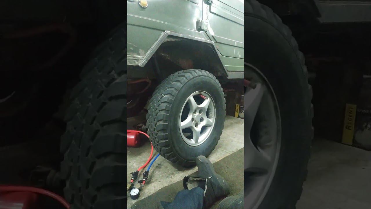 ПНЕВМА на ЛуАЗ: Передняя пневмоподвеска. Опускание.#shorts