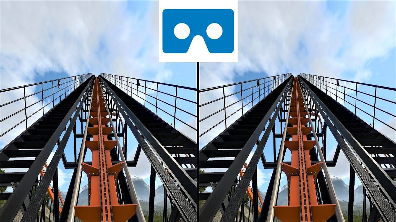 Roller Coaster 1 3D VR video для VR очков американские горки 3D SBS VR box google cardboard