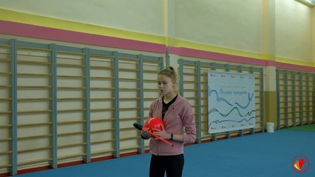 ХГ_ Бездорожная_ Связка с предметами мяч булава. Художественная гимнастика