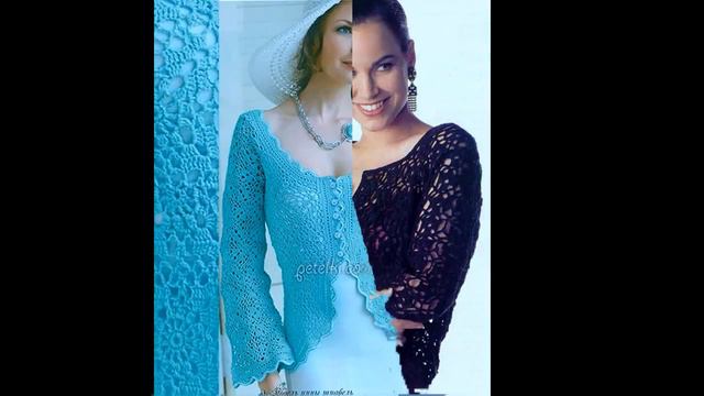 Летние жакеты крючком/ Идеи для вдохновения