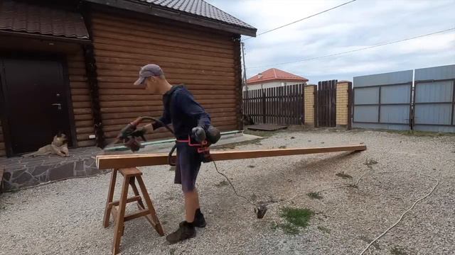 НАВЕС БЕСЕДКА МАНГАЛЬНАЯ ЗОНА ГОТОВА! Полный цикл строительства с ценами и затраченным временем!