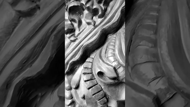 Скульптура льва. Модель в пластилине.