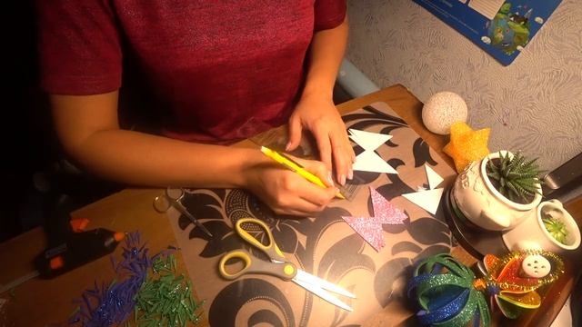 Бантики блестящие I DIY I Делаем бантики быстро сами ! I Бантики за 10 минут.