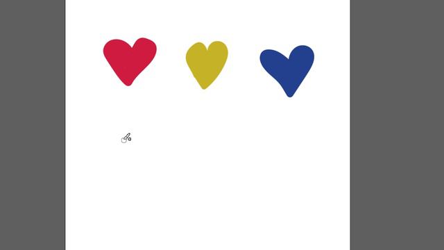 Рисуем сердечки детям часть 11