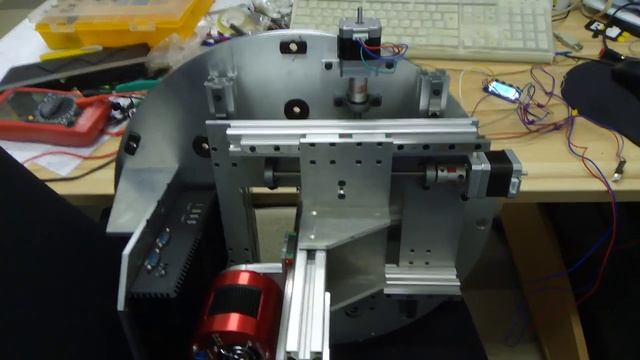 Test of X stage on a fast speed