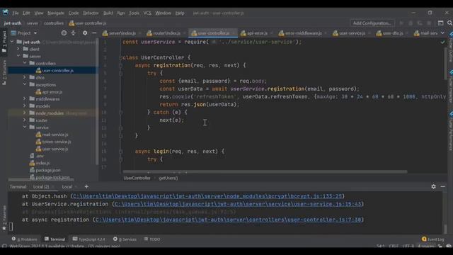 Продвинутая JWT авторизация на React и Node js. Access, refresh, активация по почте