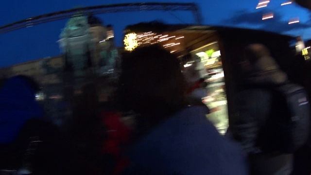 Ночные рождественские базары в Вене