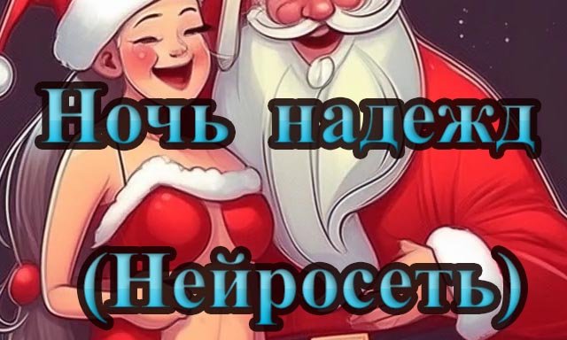 Ночь счастливых надежд. Новогодняя музыка. Нейросеть. ИИ. Kandinsky. 2024