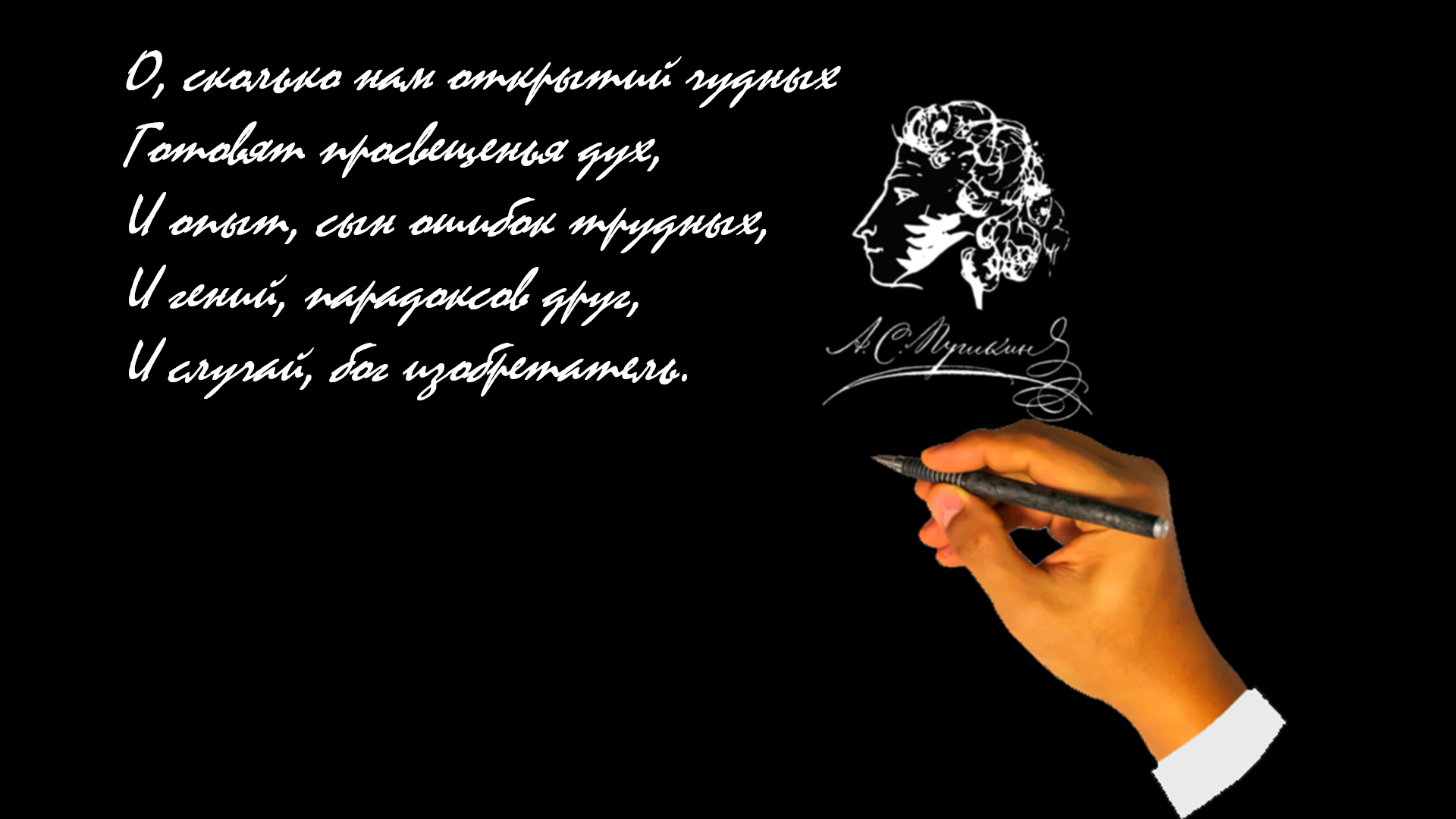 О, сколько нам открытий чудных...  Стихотворение А.С. Пушкина. 1829 г.
