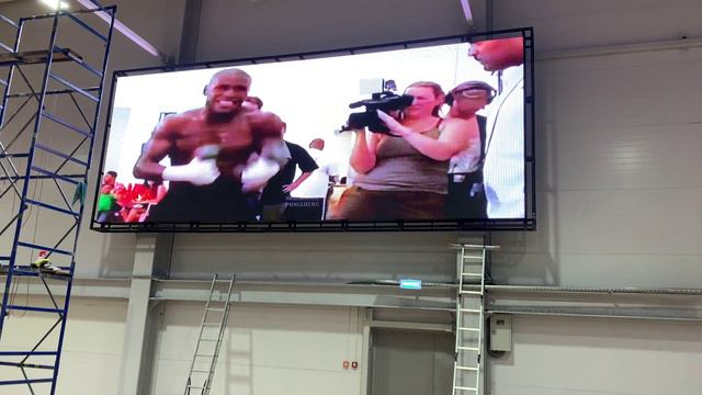 Интерьерный светодиодный экран. РГ "Полигон-72". Город Талица, №Центр бокса".