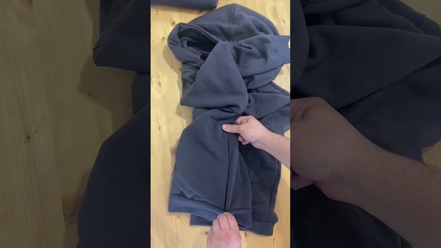 потайной карман на спину худи