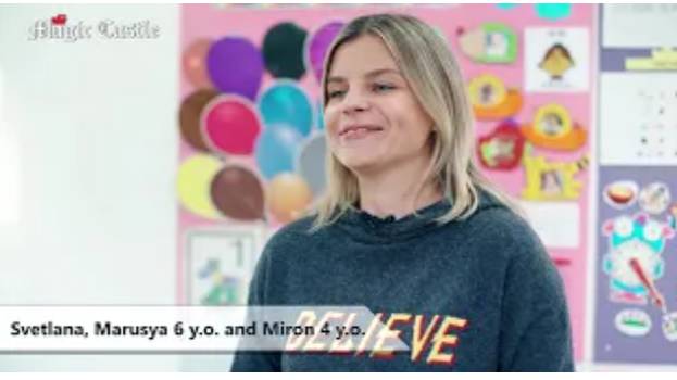 MAGIC CASTLE PARENTS Svetlana, Marusya 6 yo and Miron 4 yo