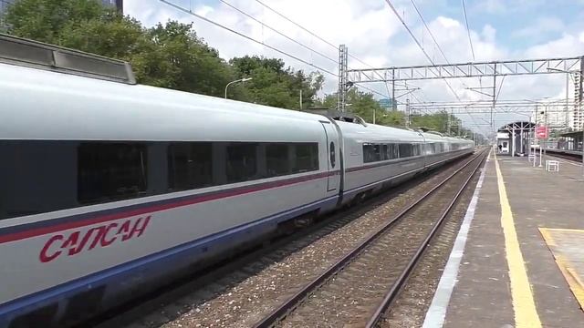 Электропоезд ЭВС1-08 "Сапсан" (ТЧ-10) высокоскоростной поезд №761А Санкт-Петербург - Москва.