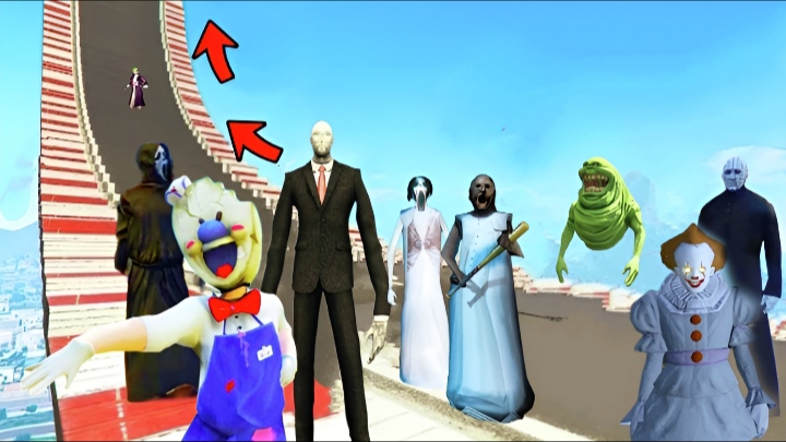 КАК ДАЛЕКО КРИК и МОРОЖЕНЩИК УБИЙЦЫ СМОГУТ ЗАБРАТЬСЯ по СТУПЕНЬКАМ! ЭКСПЕРИМЕНТЫ и ОБЗОР МОДА ВИДЕО