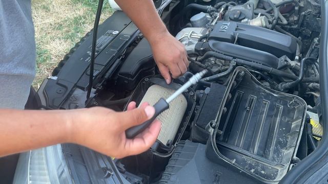 Замена воздушного фильтра SKODA YETI 1.2 (Модифицированный NORDFIL AN1323)