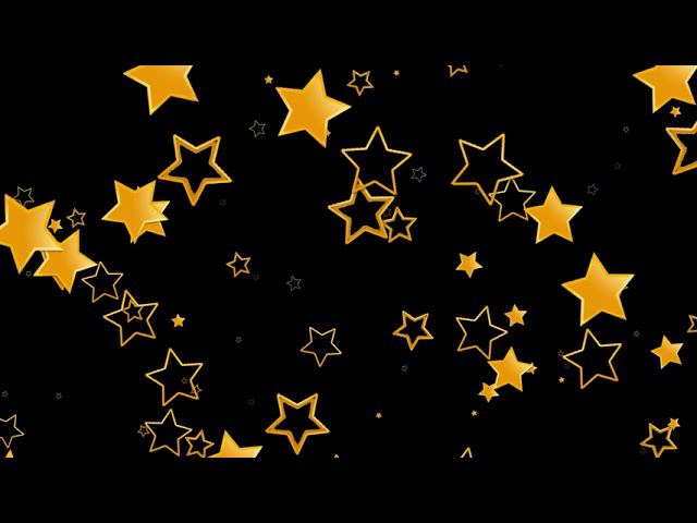 Золотые звезды летят по ветру - футаж для видео монтажа. | Бесплатные футажи для монтажа