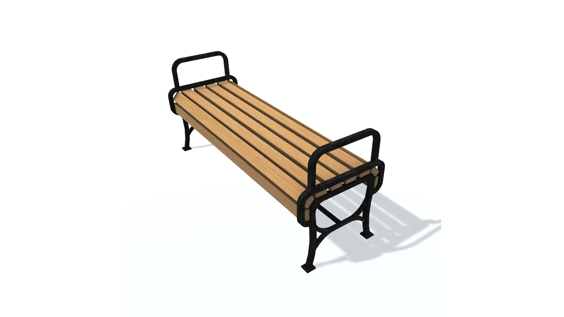 3D модель Скамейка G.  3D model "Usual bench G."