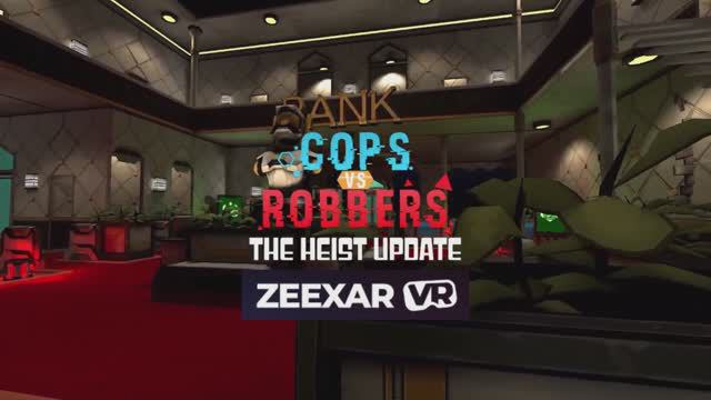 Трейлер увлекательной командной VR игры, PVP шутера Cops_vs_Robbers, доступной на Zeexar VR arena