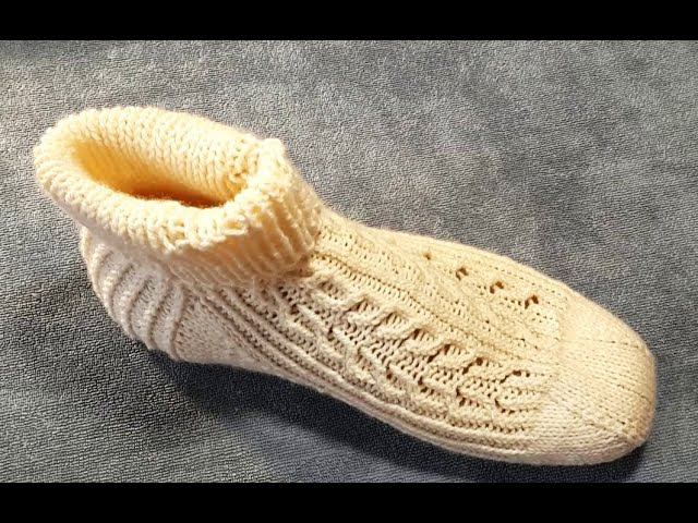 Носки резинкой со скрещенными лицевыми /Не сложно/ Красиво Тепло /Уютно