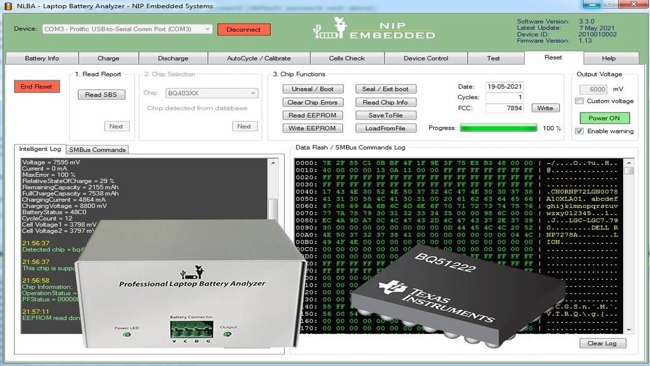 NLBA - Laptop Battery Analyzer .Тестер аккумуляторных батарей для ноутбуков.