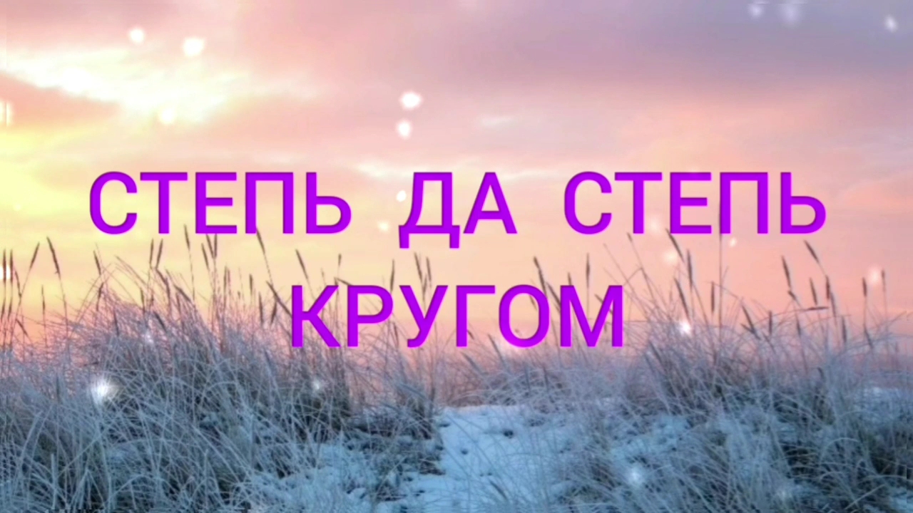 СТЕПЬ ДА СТЕПЬ КРУГОМ.
