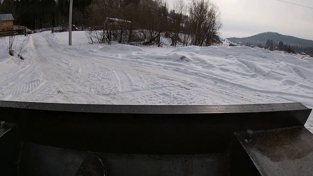 Гусеничный снегоход на гидравлике, испытания вариатора