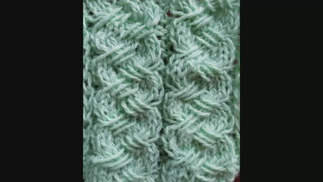 Как связать красивые косы. Узоры спицами. Вязание с нуля. Вяжем вместе..mp4