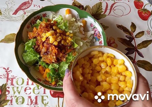 Оригинальный постный салат. Такого вы точно не пробовали.