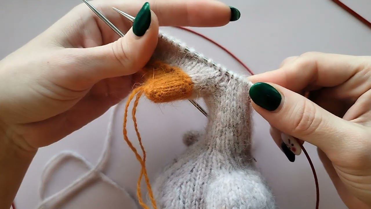 Гусь. Первый ряд "голова+тело"