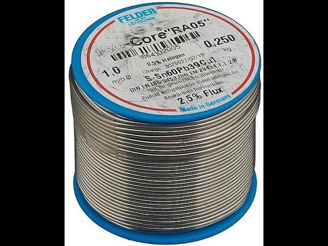 Европейский припой Felder. ПОС-63 оказался идеальным ПОС-60. Спектр-анализ