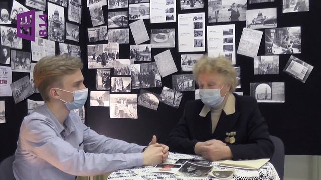 Интервью с ветераном блокадного Ленинграда Ириной Михайловной Дубровиной.