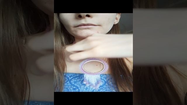 Американский жгут и подвеска из бисера