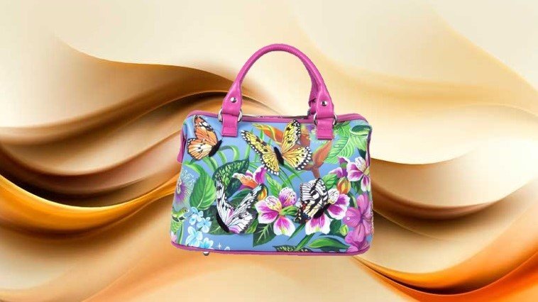 Саквояж "Бабочки 3D" Pelle-Volare