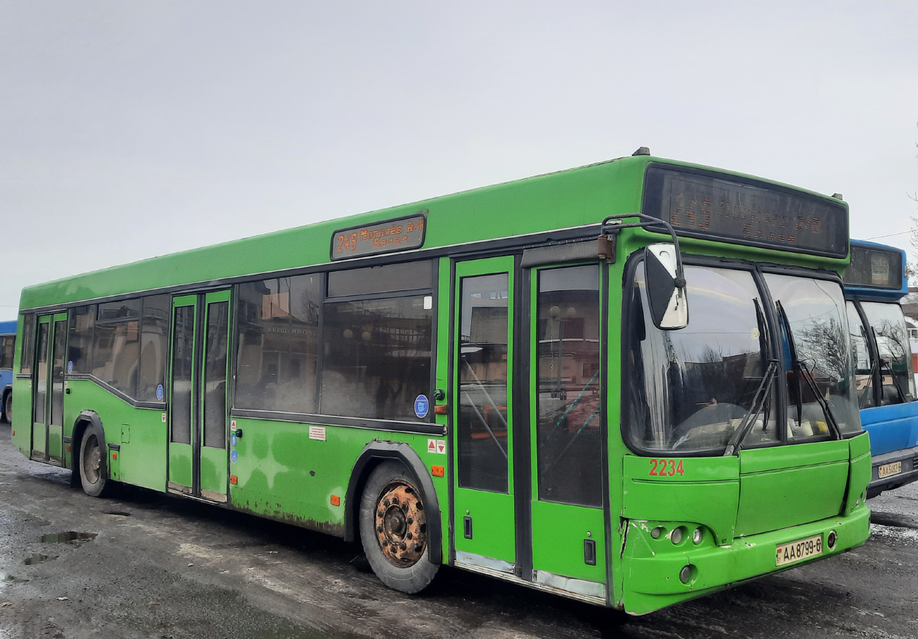 Автобус Могилёва МАЗ 203.016 АК 3833-6 Маршрут 3Д Автовокзал - Бруски (Автовокзал - Рынок)