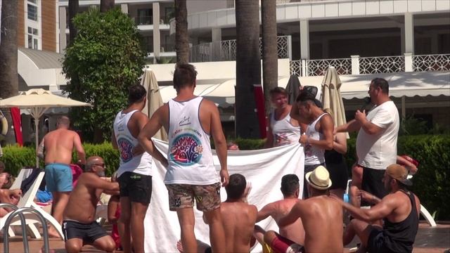 Турция. Мармарис. Отель Ideal Prime Beach. Часть 6 - Завтрак.Развлечения у бассейна.Обед.Маленький ш