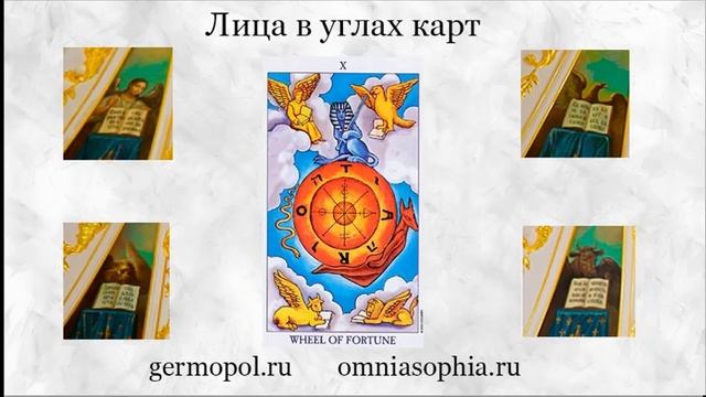 Лица в углах карт