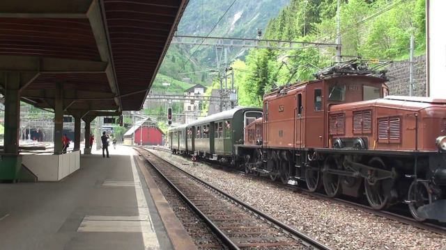 Krokodil am Gotthard Sommer 2013 - Zug,trainfart,train