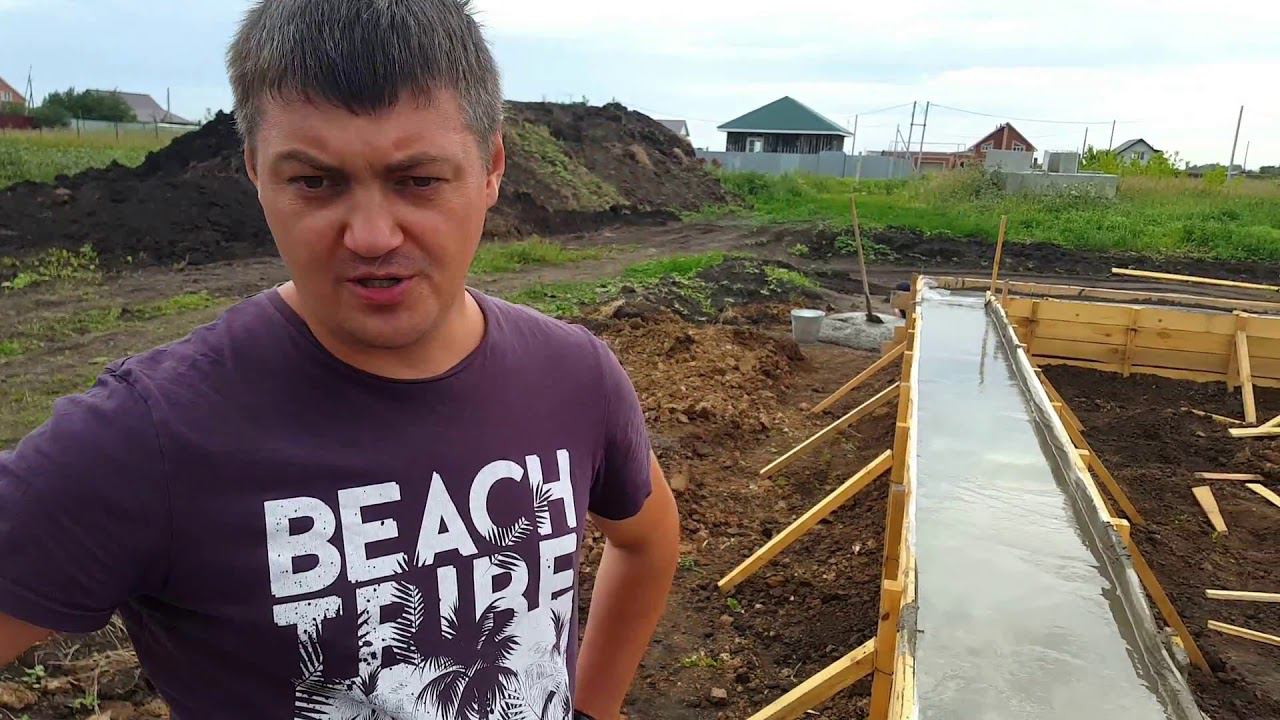 Фундамент свайно-ростверковый. Выпуск № 13.  10м на 12м Челябинская область. Еткуль.