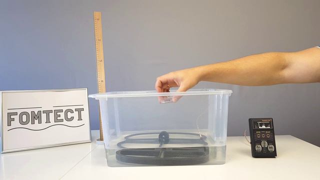 Тест работы датчика металлоискателя FOMTECT PANDA-M1 в воде