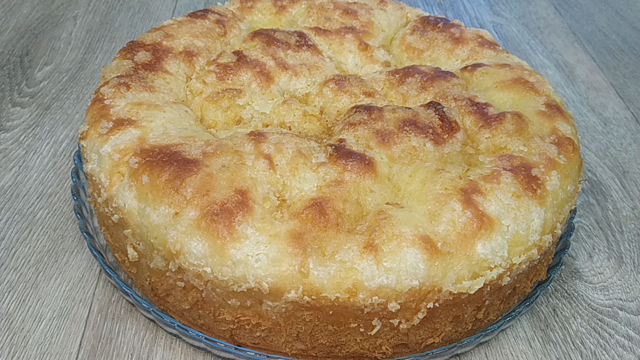 БЕЗУМНО ВКУСНО!!! Знаменитый ФРАНЦУЗСКИЙ САХАРНЫЙ ПИРОГ!!! Французский пирог.mp4