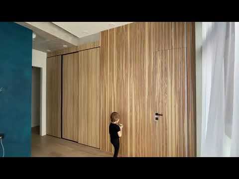 Рейки на стену в шпоне ясеня