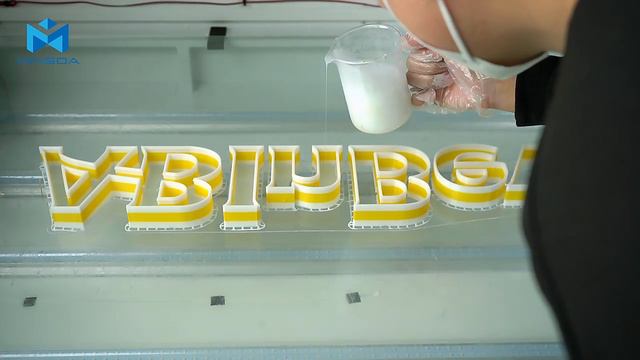 MD-A128 + MD-C01. Изготовление вывески AbInBen при помощи PETG