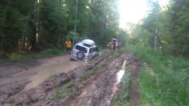 Ладога 2019. Трос разбил УАЗ Патриот