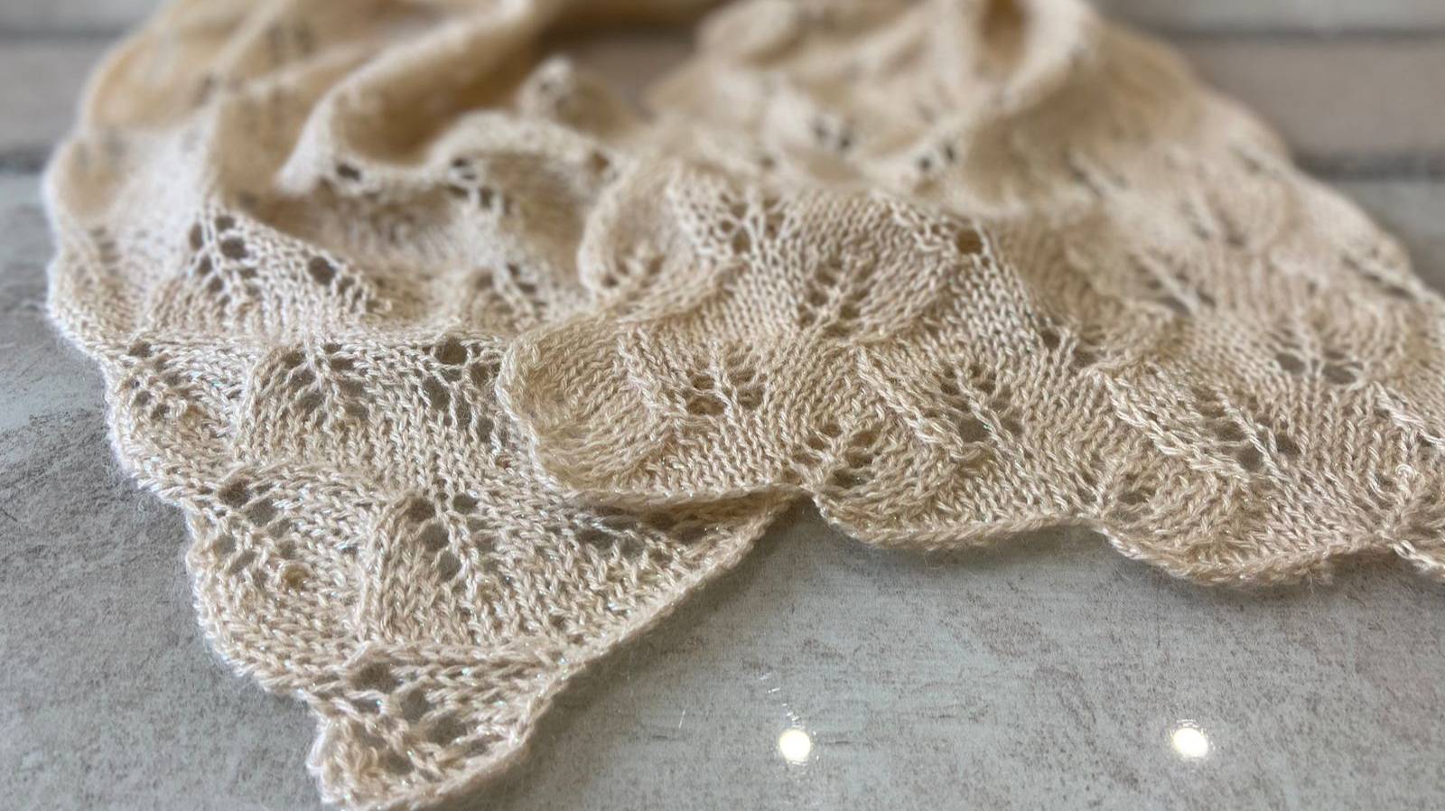 Легкий ажурный шарфик&палантин/Презентация МК