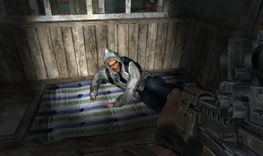 Сталкер тень Чернобыля прохождение # 14 Уничтожить наёмников.mp4