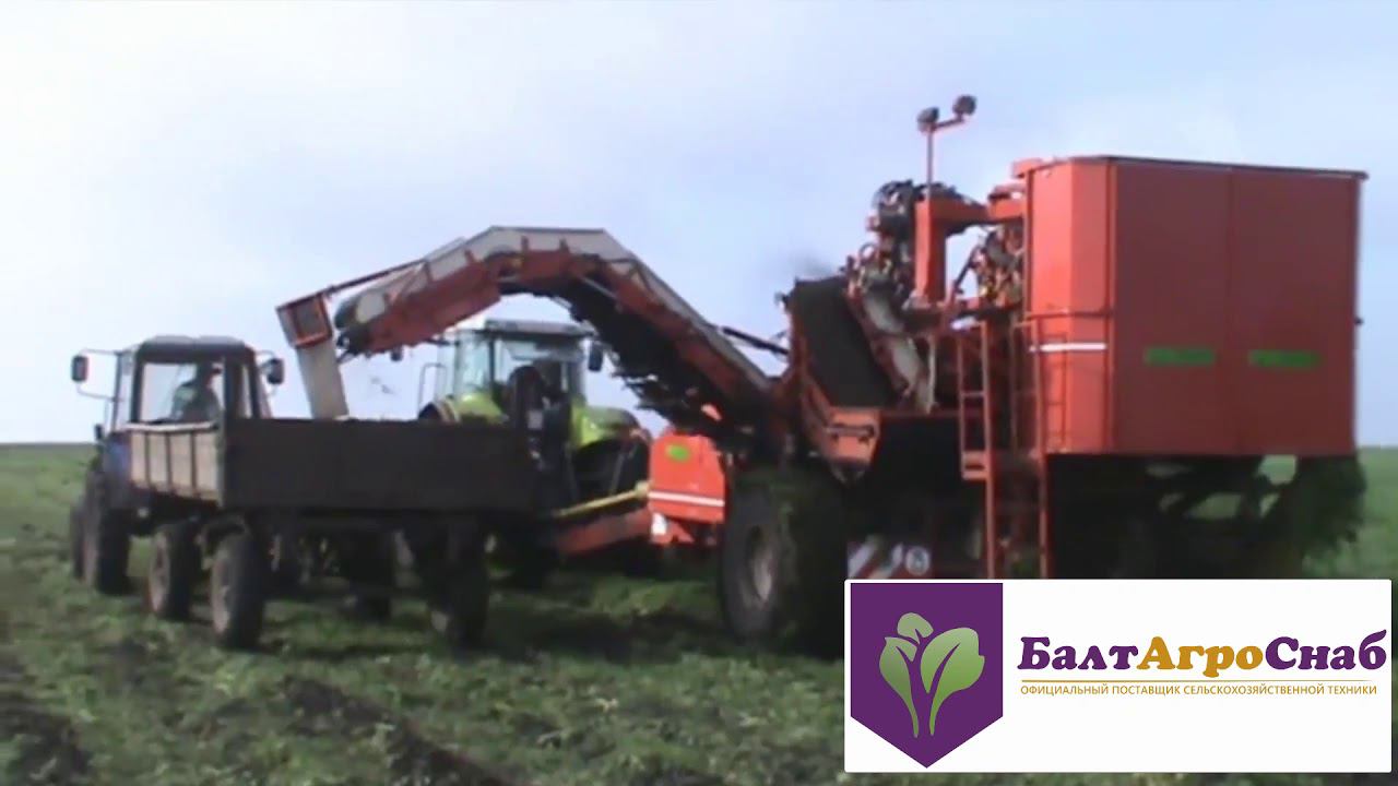 Морковоуборочный  трехрядный комбайн SIMON