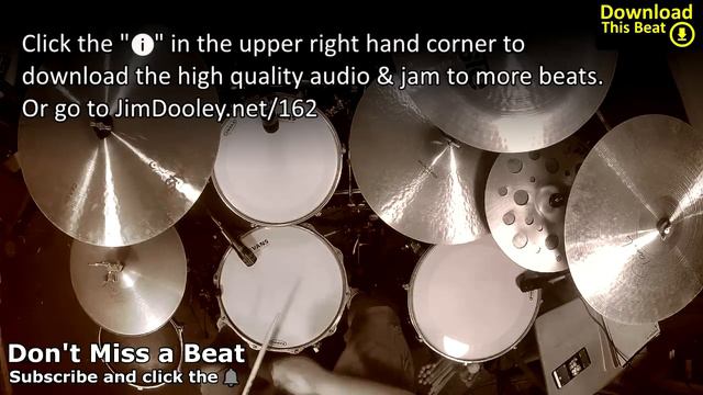 20 Minute Backing Track Groove Rock Drum Beat 95 BPM