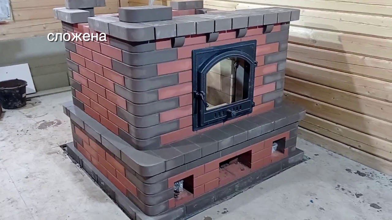 Классная ступенчатая каминопечь с хлебной камерой