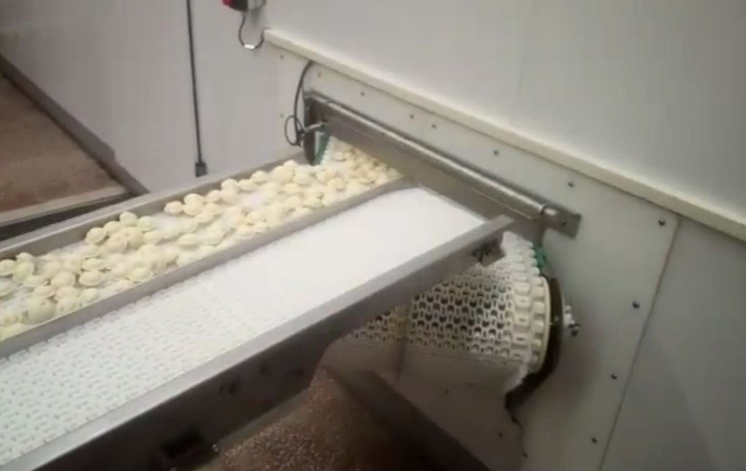 Спиральный фризер для пельменей 500 кг/час